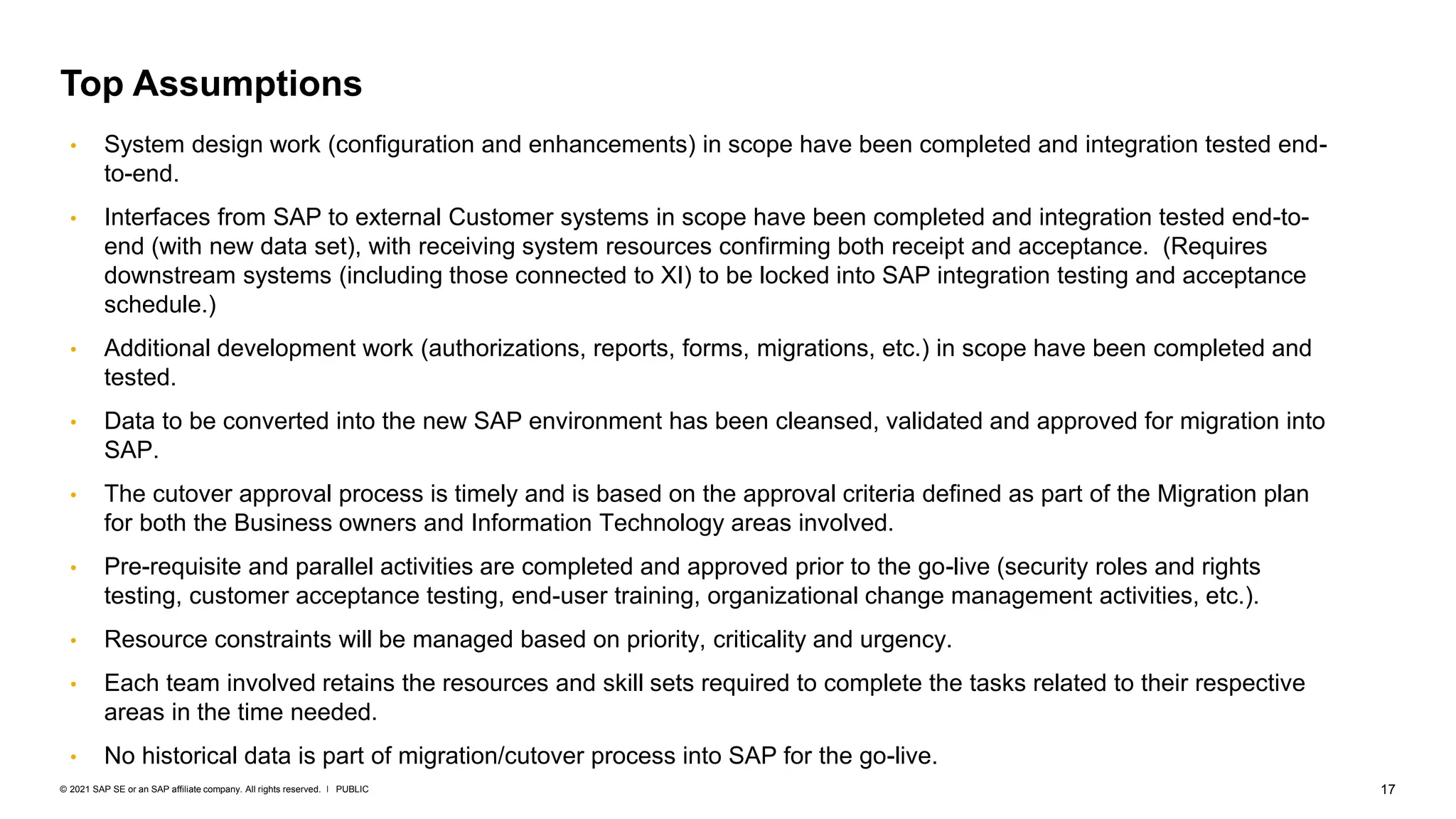 SAP Cutover Strategy with details becomes Cutover Kickoff) | PPT