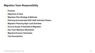 SAP Cutover Strategy with details becomes Cutover Kickoff) | PPT