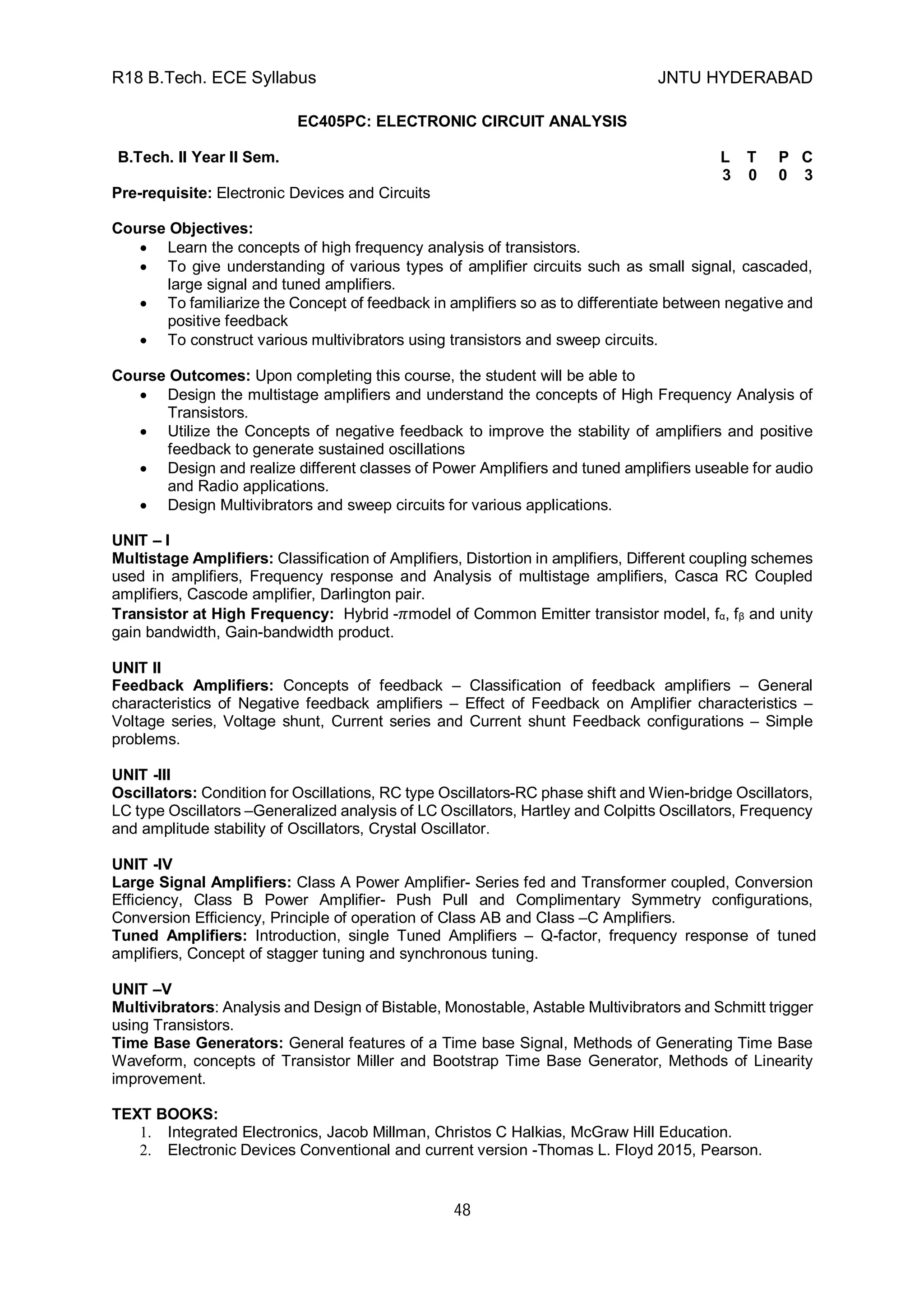 R18 b.tech.ece syllabus1 | PDF