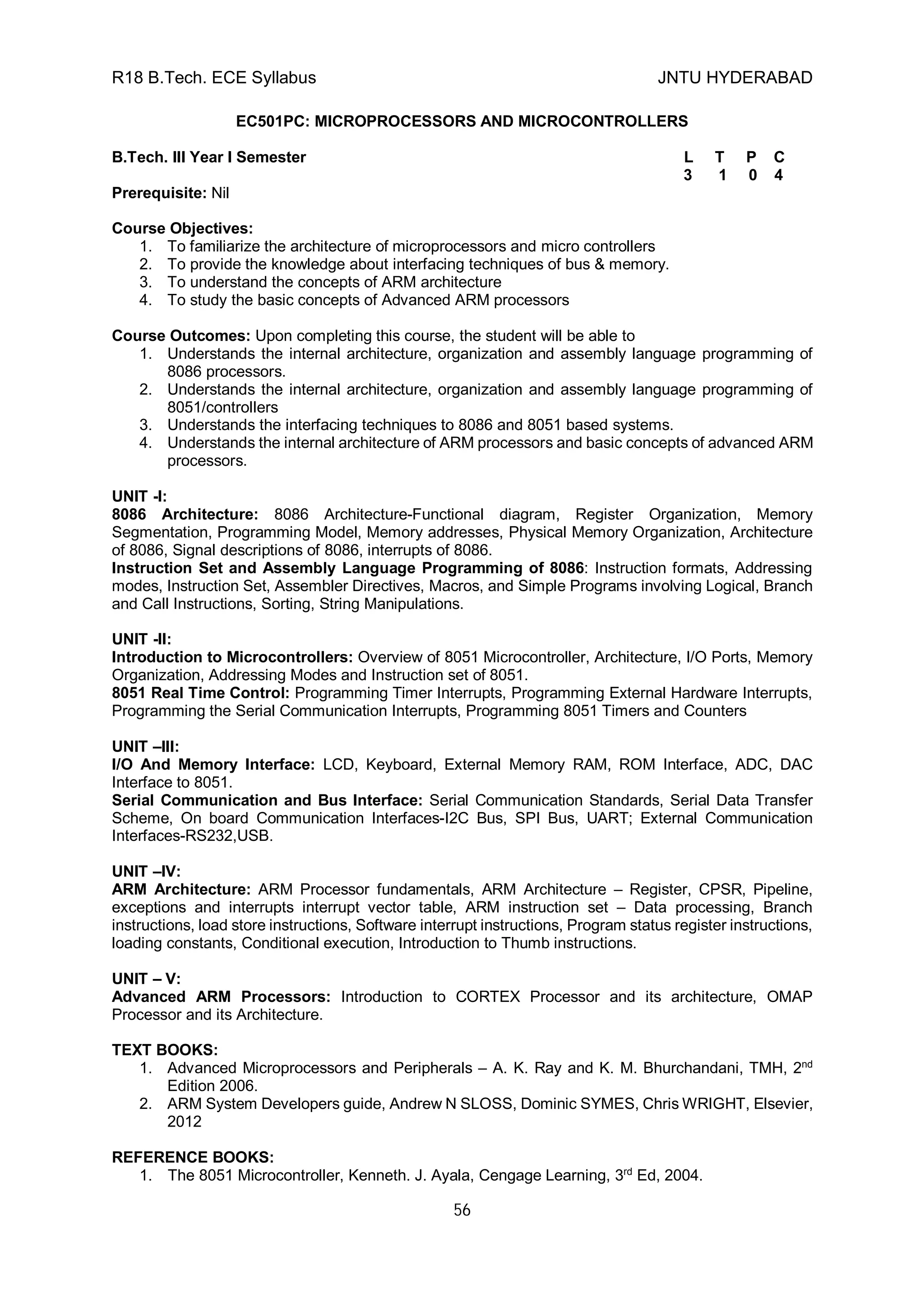 R18 b.tech.ece syllabus1 | PDF