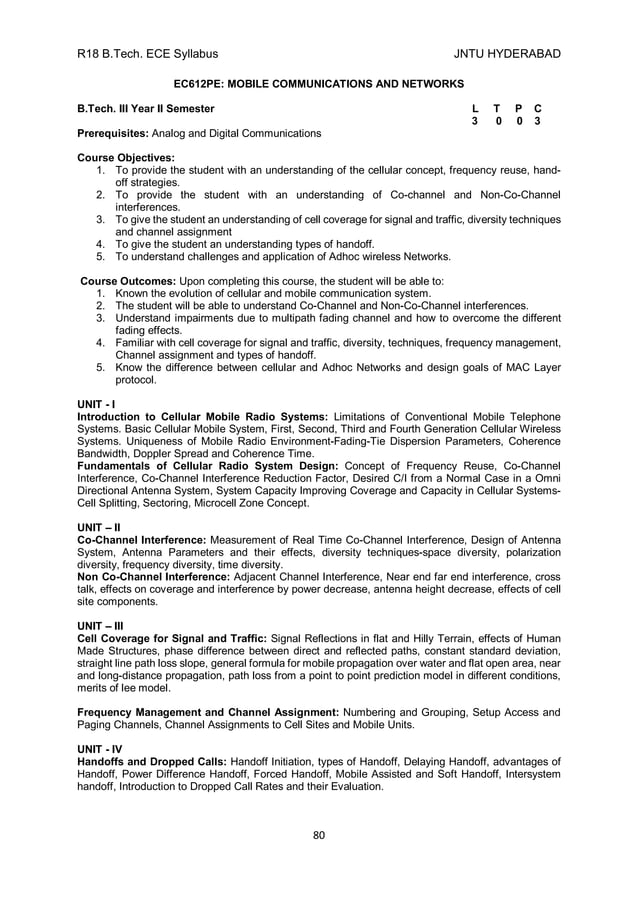 R18 Btech 3 2 Ece Syllabus
