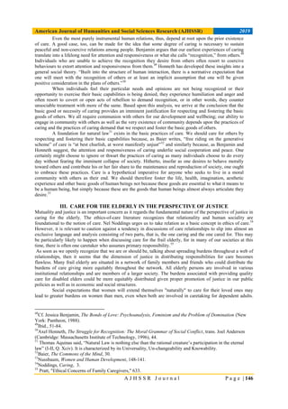 The Concept of Ethics of Care for the Elderly and Its Perspectives | PDF