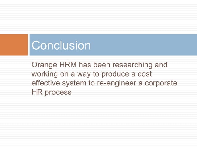 Orange hrm pim module | PPTX