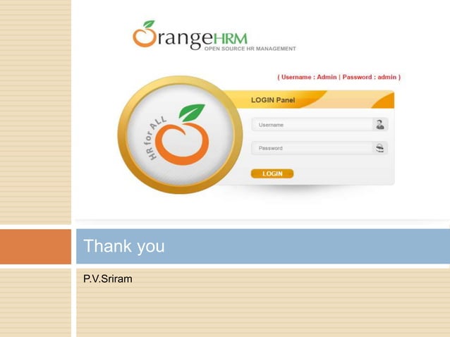 Orange hrm pim module | PPTX