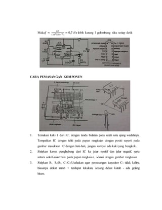 R1 dan r2 rangkaian astabel dan monostabel | DOCX