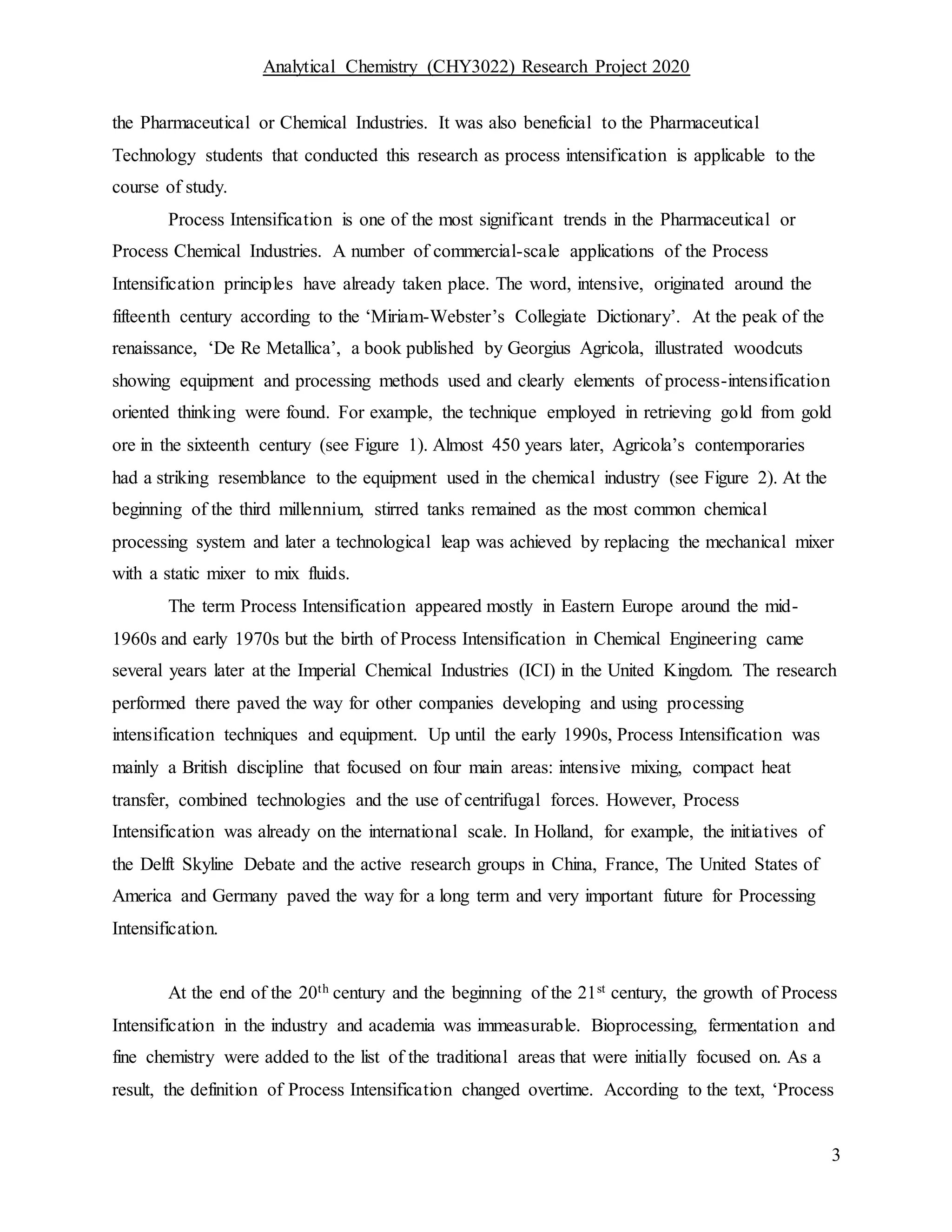 Process intensification | DOCX