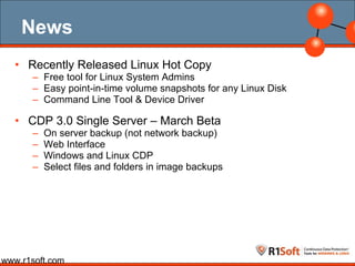R1Soft Analyst Power Point Overview | PPS | Databases | Computer Software and Applications