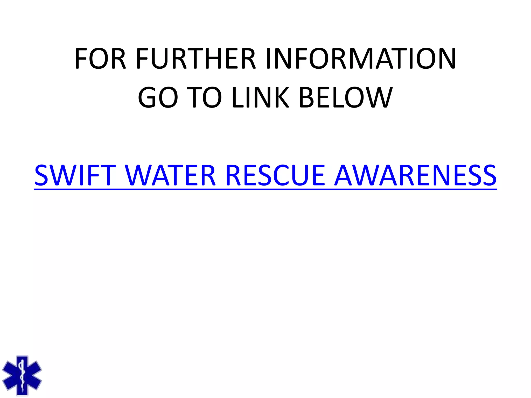 PREVIEW OF SWIFT WATER RESCUE AWARENESS PPT PRESENTATION | PPTX