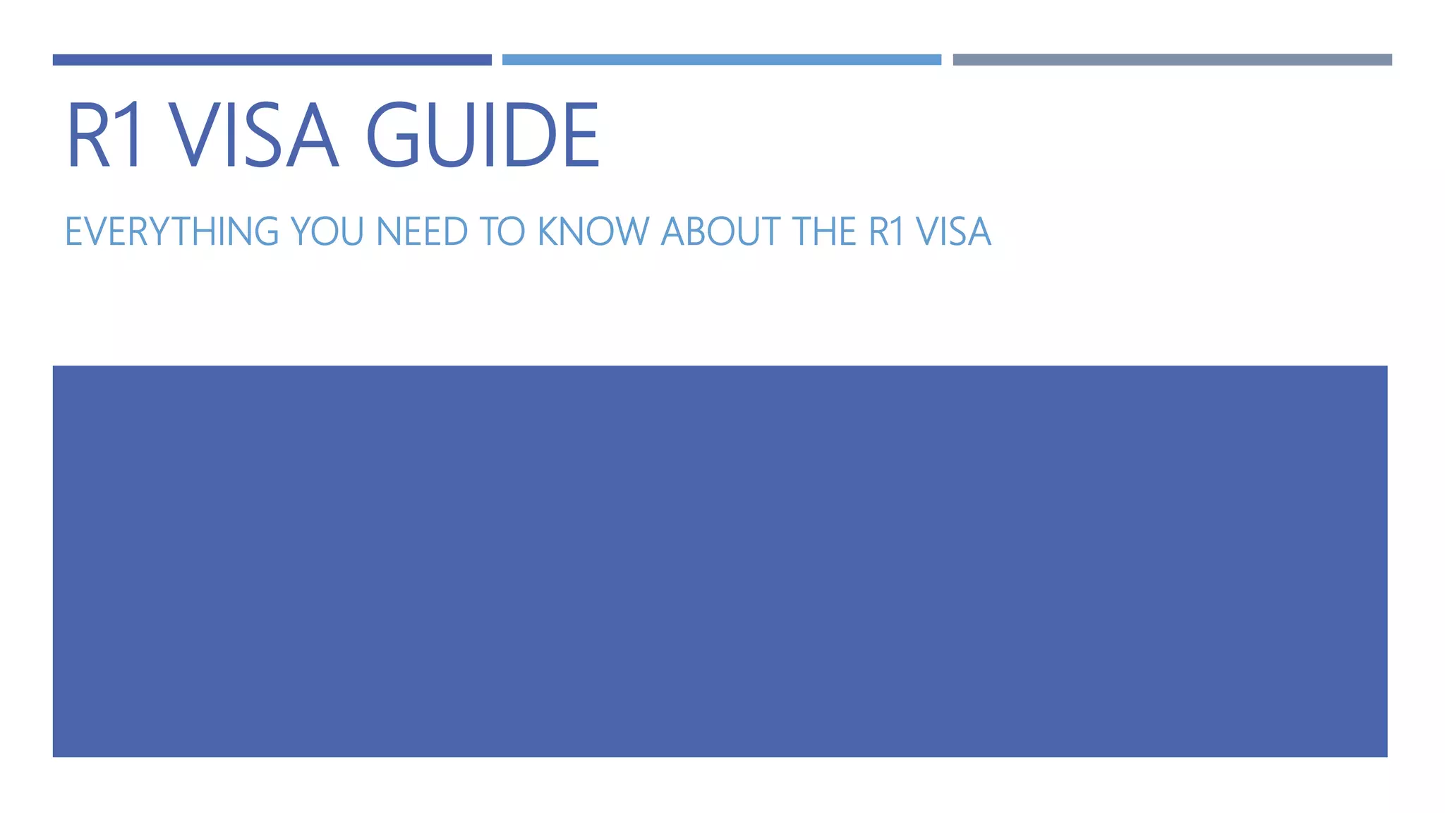 R1 visa application guide US | PPTX