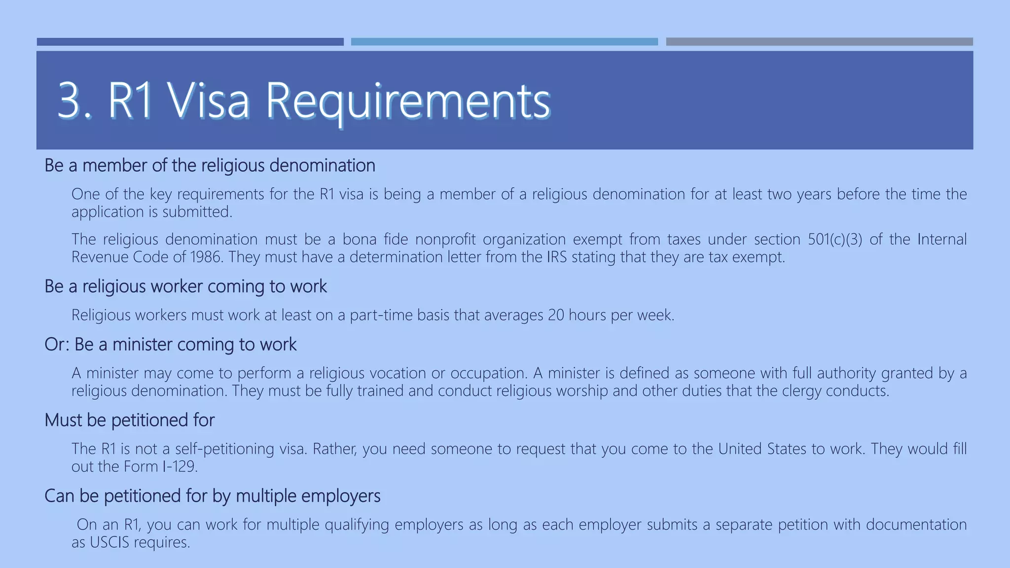 R1 visa application guide US | PPTX