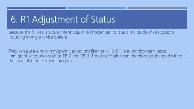 R1 visa application guide US | PPT