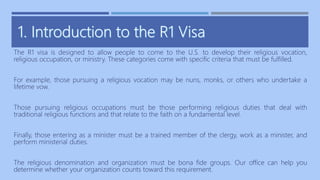 R1 visa application guide US | PPTX