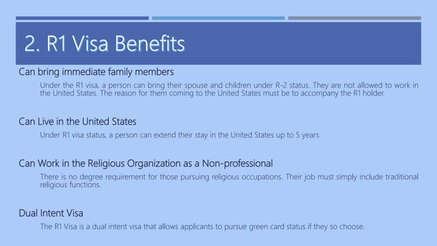 R1 visa application guide US | PPT