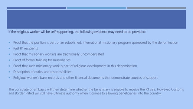 R1 visa application guide US | PPT