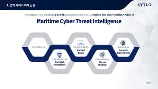 2024 NetSec-KR 발표자료 차세대 선박 사이버위 협과 대응방안(CYTUR) | PDF