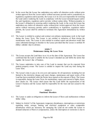 Form of Lease Agreement (Purchase this doc, Text: 08118887270 (Whatsapp ...