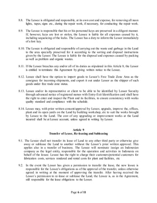 Form of Lease Agreement (Purchase this doc, Text: 08118887270 (Whatsapp ...