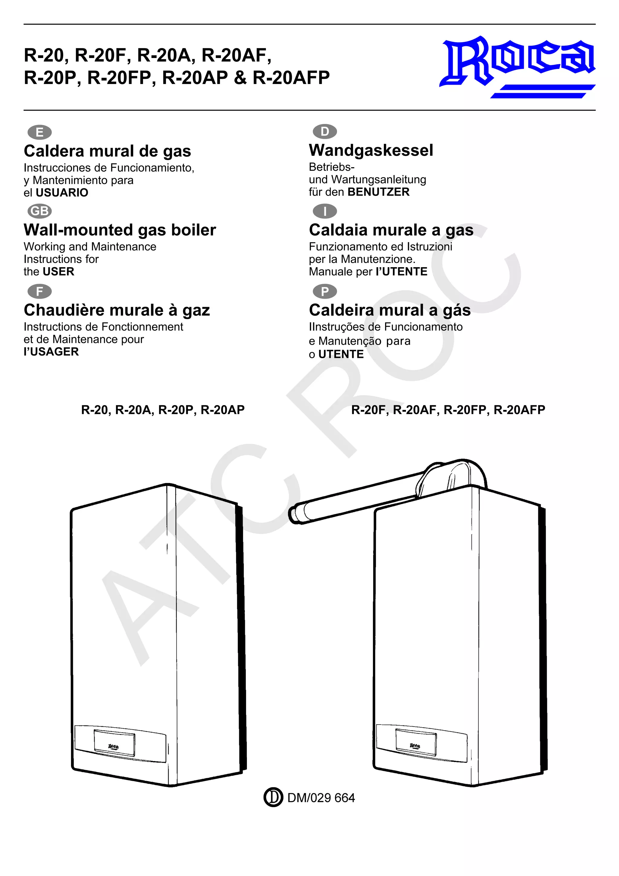 Caldeira Roca R-20/20 | PDF