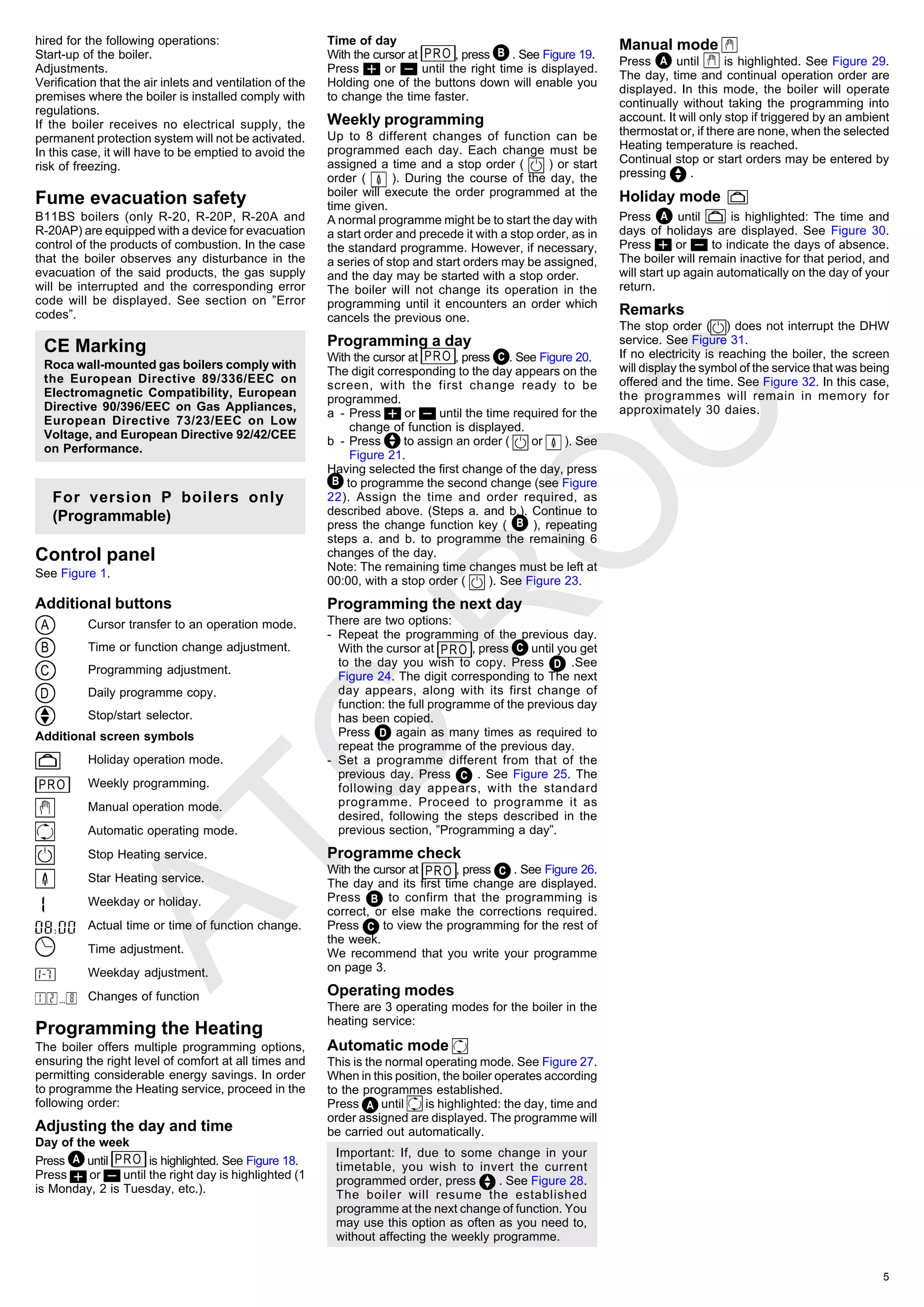 Caldeira Roca R-20/20 | PDF