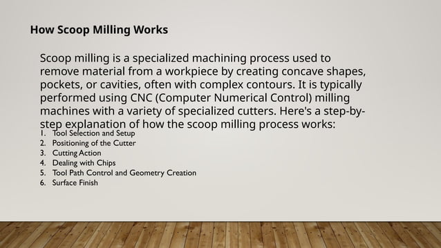R20 ppt cnc scoop milling process in 5 axis cnc machining.pptx