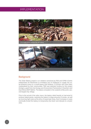 R20 solar bakery technical case study | PDF | Desserts and Baking ...