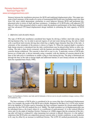 "Driven Cast-In-Situ Piles in Granular Soil: Applicability of CPT ...