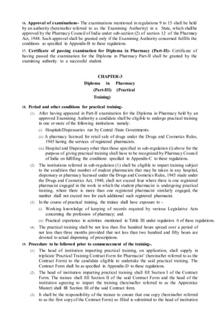 B.pharmacy regulations | DOCX