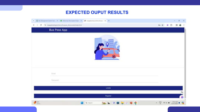 BUS PASS MANGEMENT SYSTEM USING PHP.pptx | Computing | Technology & Computing
