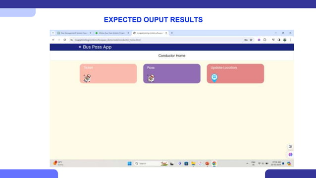 BUS PASS MANGEMENT SYSTEM USING PHP.pptx | Computing | Technology ...