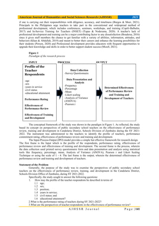 Perspectives of Public Secondary School Teachers on the Effectiveness ...