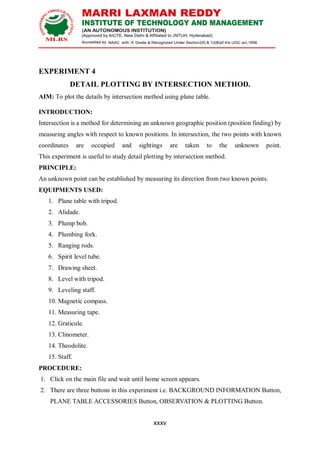 R24 SURVEYING LAB MANUAL for civil enggi | PDF