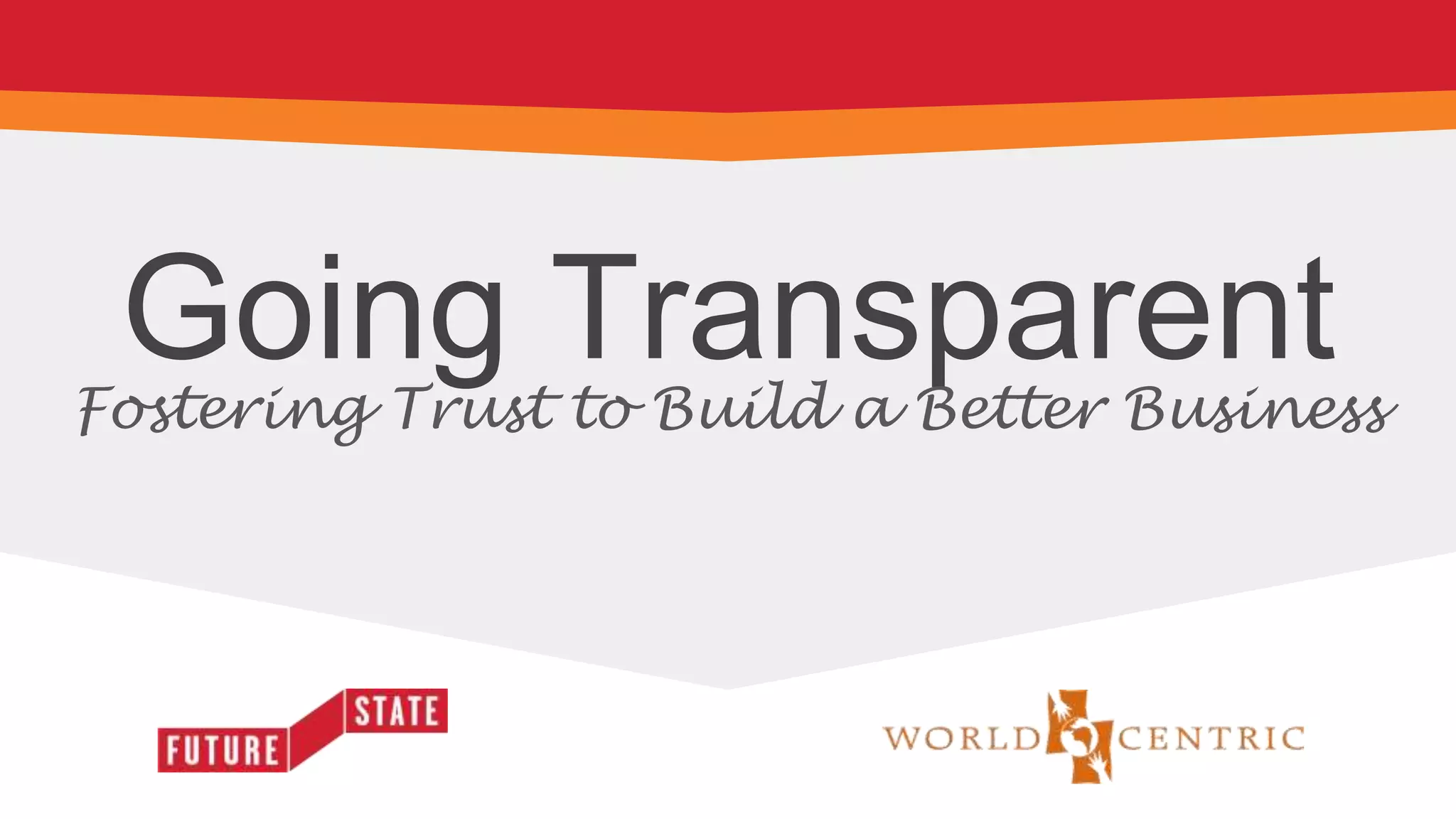 GOING TRANSPARENT: BAY AREA BLD 2016 | PPT