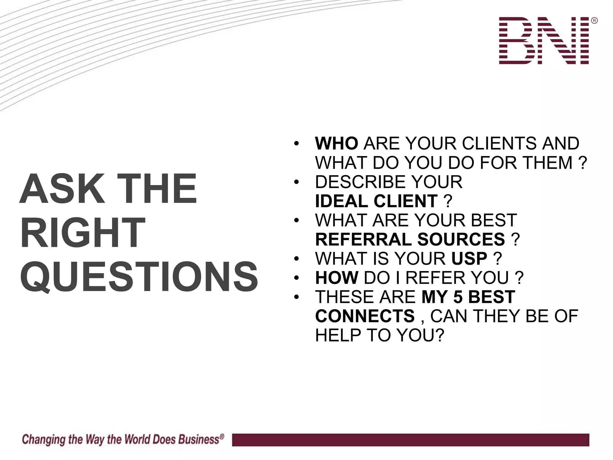 BNI 121 edu slot | PDF