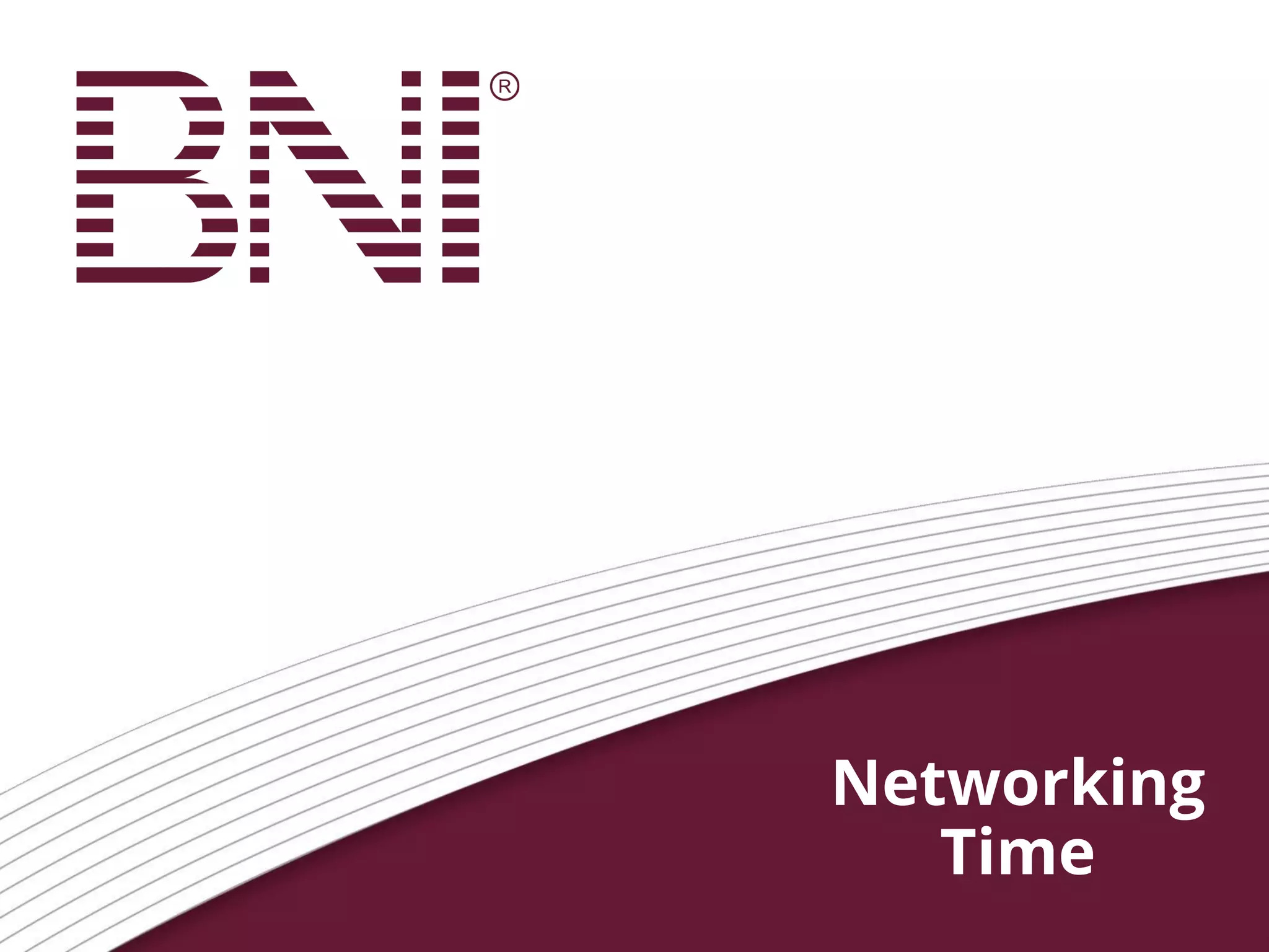 BNI networking time | PDF