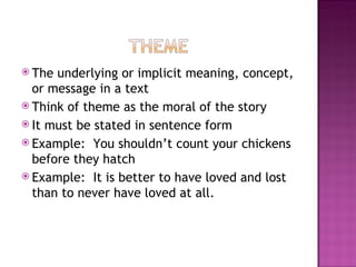 Elements of a Story | PPT