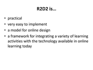 R2D2 model of empowering online learning | PDF