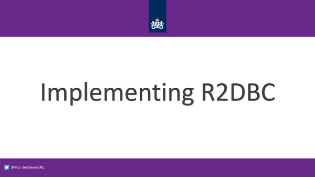 R2DBC Reactive Relational Database Connectivity | PPTX
