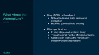 Reactive Relational Database Connectivity | PPT
