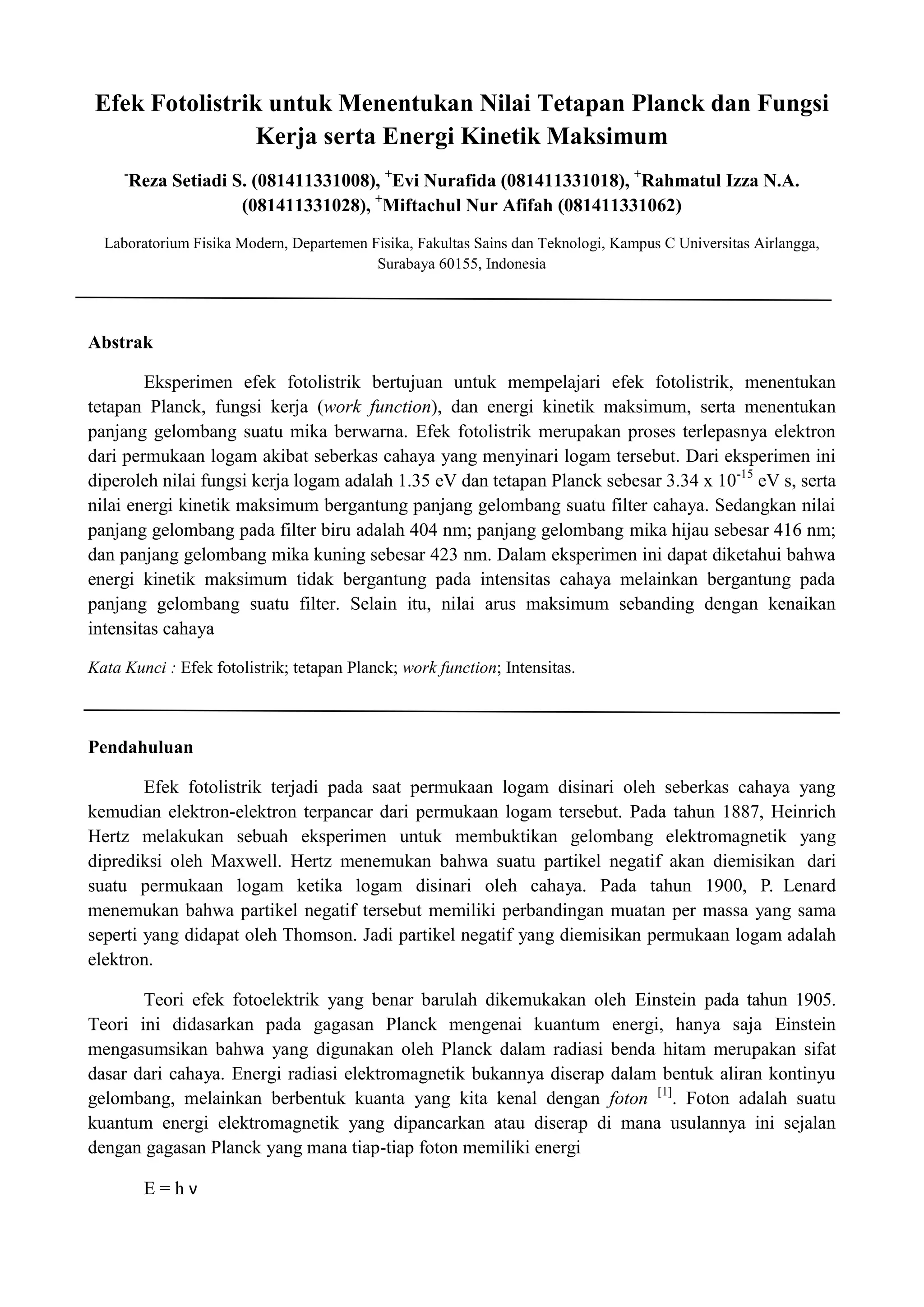R2 efek fotolistrik | PDF