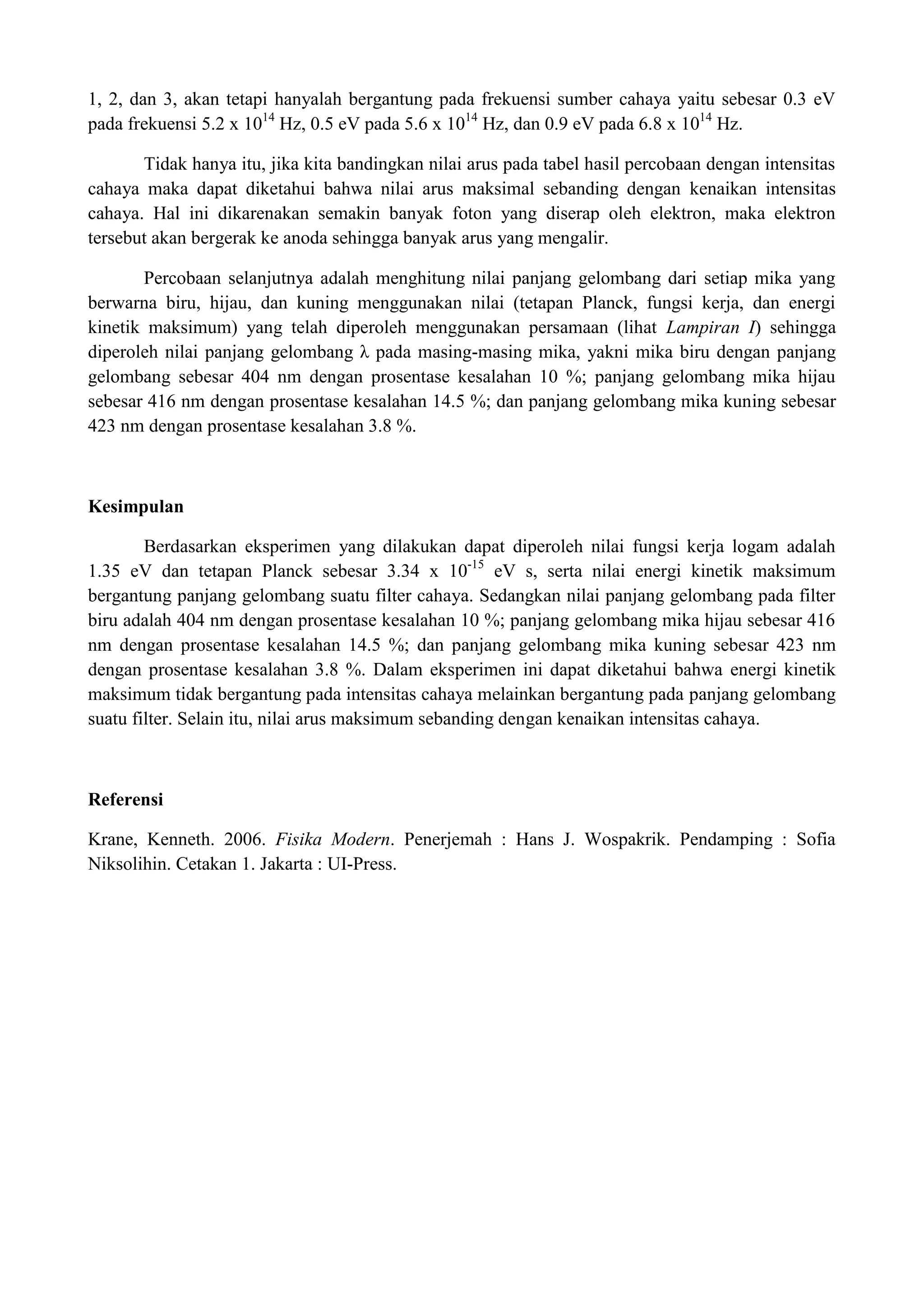 R2 efek fotolistrik | PDF