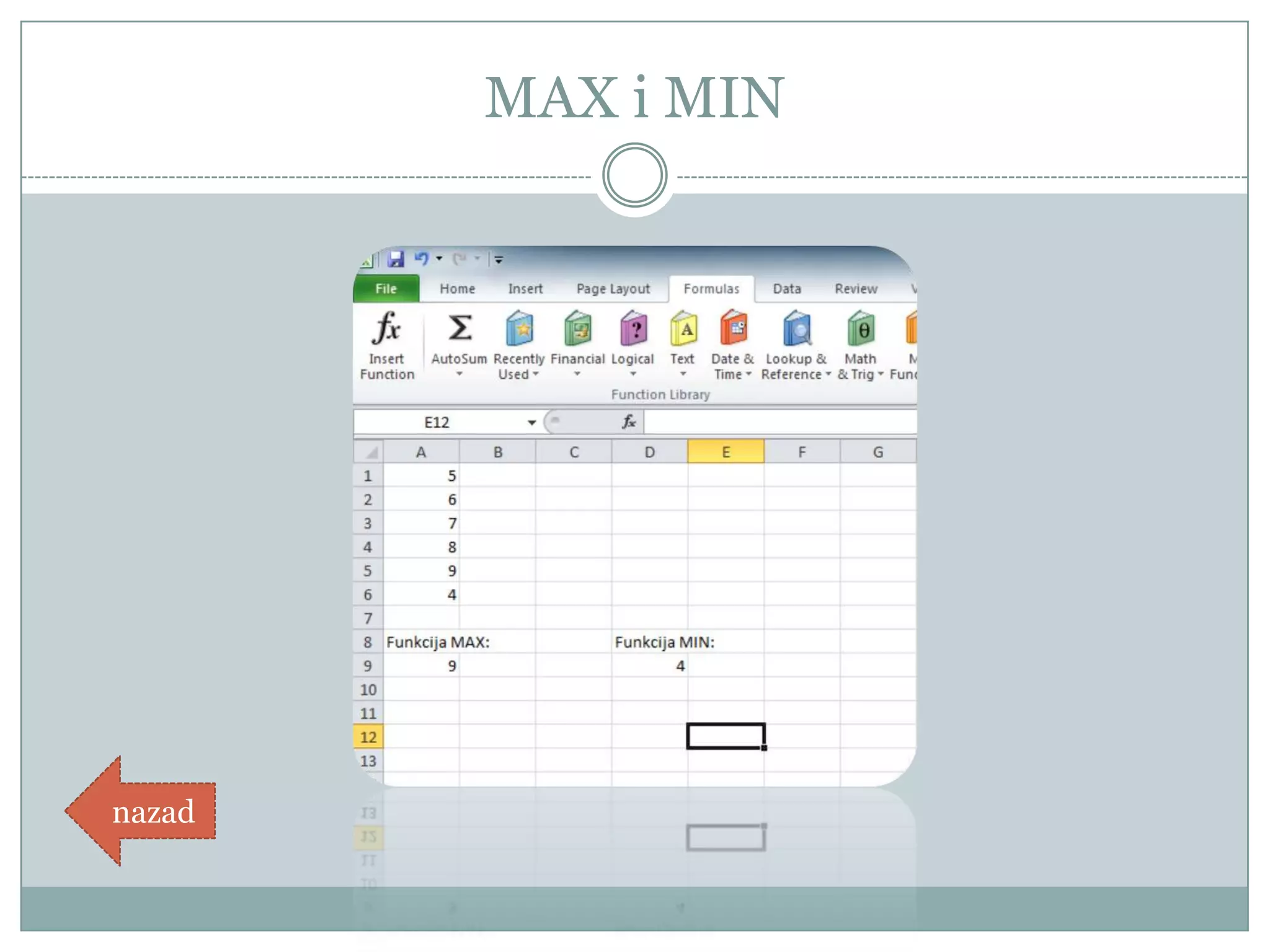 R2 MS Excel - Osnovne statističke funkcije u Excel-u - Luka Jovanović | PPTX