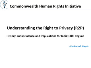 Understanding the Right to Privacy (R2P) | PPT