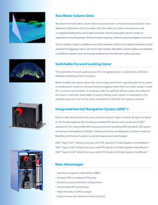 R2Sonic Product Brochure | PDF