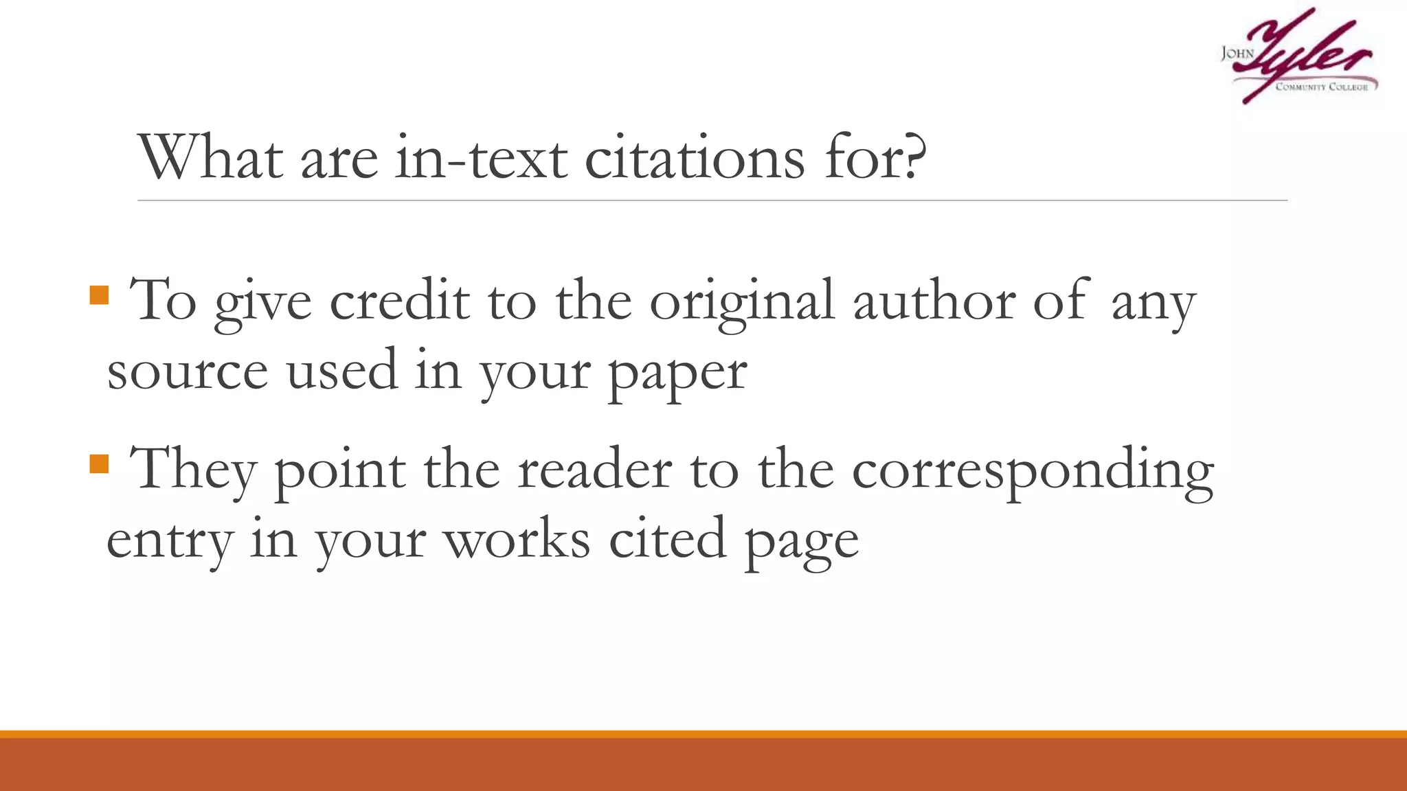 MLA in text citations | PPTX