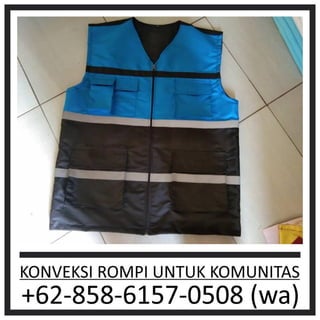 Jasa Pembuatan Rompi Desain Sendiri | PDF