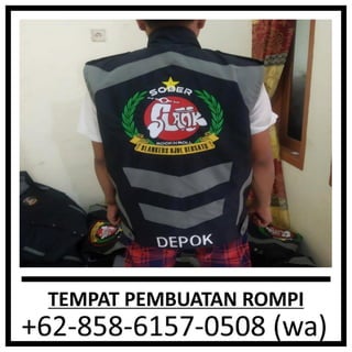 Jasa Pembuatan Rompi Desain Sendiri | PDF