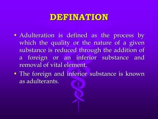 Food Adulteration | PPT