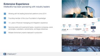 DevDay: Open Banking and Blockchain, IntellectEU | PPT