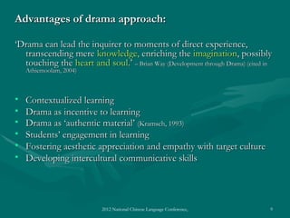Process drama and chinese language teaching | PPT