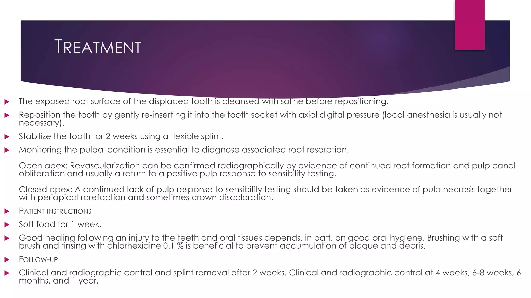 Luxation tooth injuries | PPTX